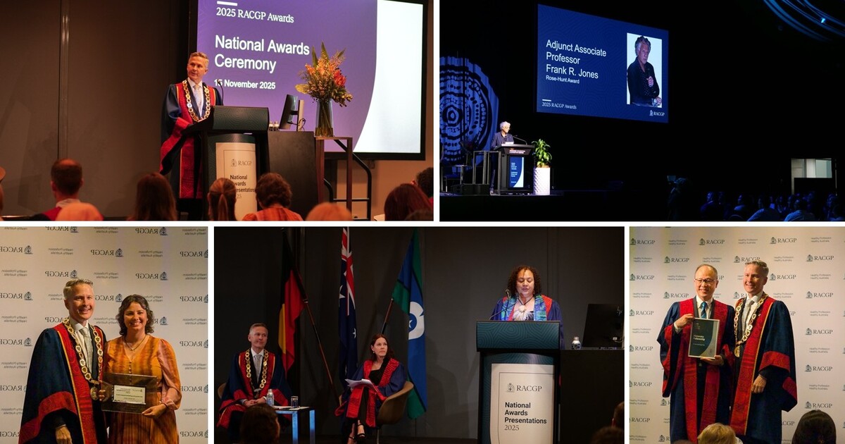 RACGP - Awards honour outstanding work in general practice