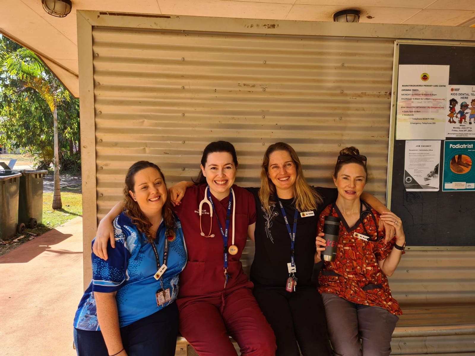 Dr Melanie Matthews, Dr Brooke Ah-Shay, Dr Emma Skowronski and Dr Kerry ...