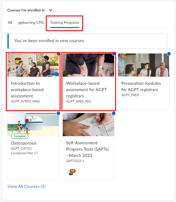 All training requirements have been available and communicated to registrars since the start of ...